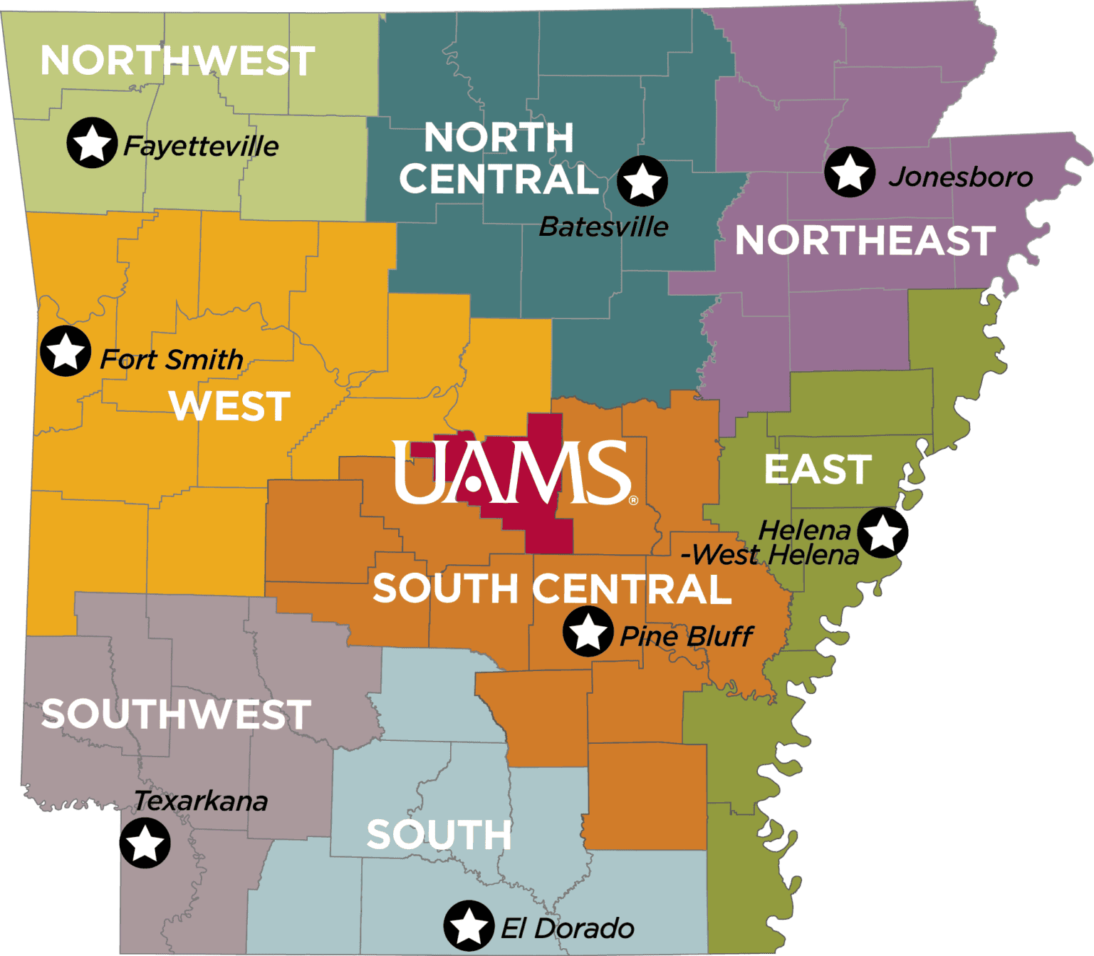 UAMS Regional Clinics | UAMS Regional Campuses
